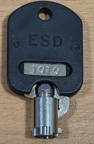 LAUNDRY REPLACEMENT PART ESD TUBULAR MONEY BOX KEY CODED 1010 | eBay