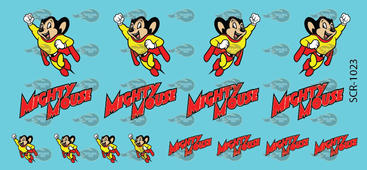 "Mighty Mouse Character" Decal Set SCR-1023 | eBay