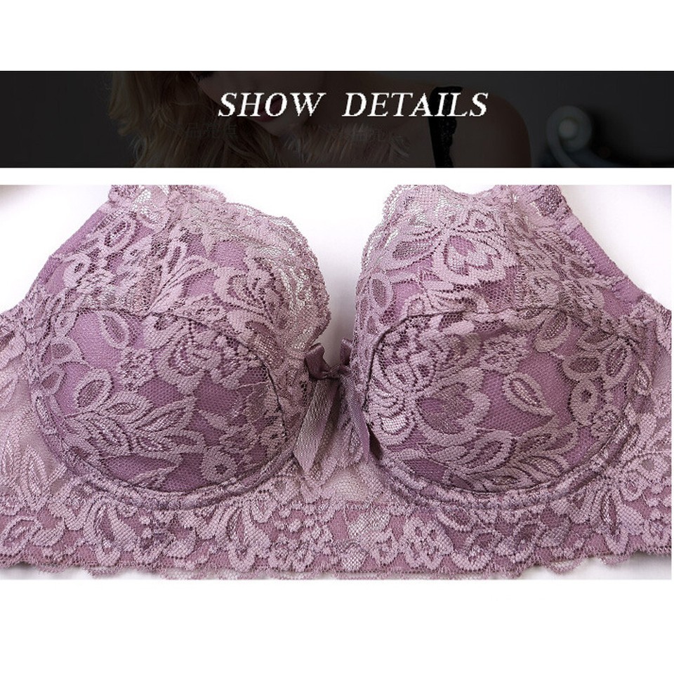 Women Bras Push Up Bras Underwire Brassiere Lace Sissy Sexy Lingerie ...