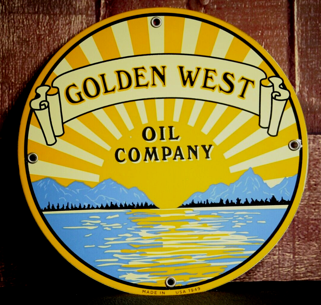 Golden West Oil Golden West Oil Company Porcelain Sign | Porcelain