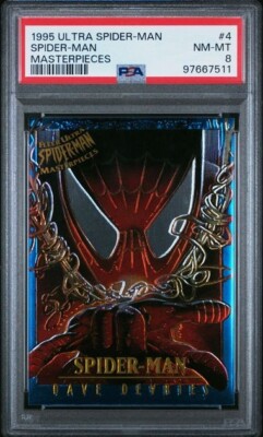 1995 Ultra SPIDER-MAN Masterpieces #4 Spider-Man PSA 8 NM-MT | eBay