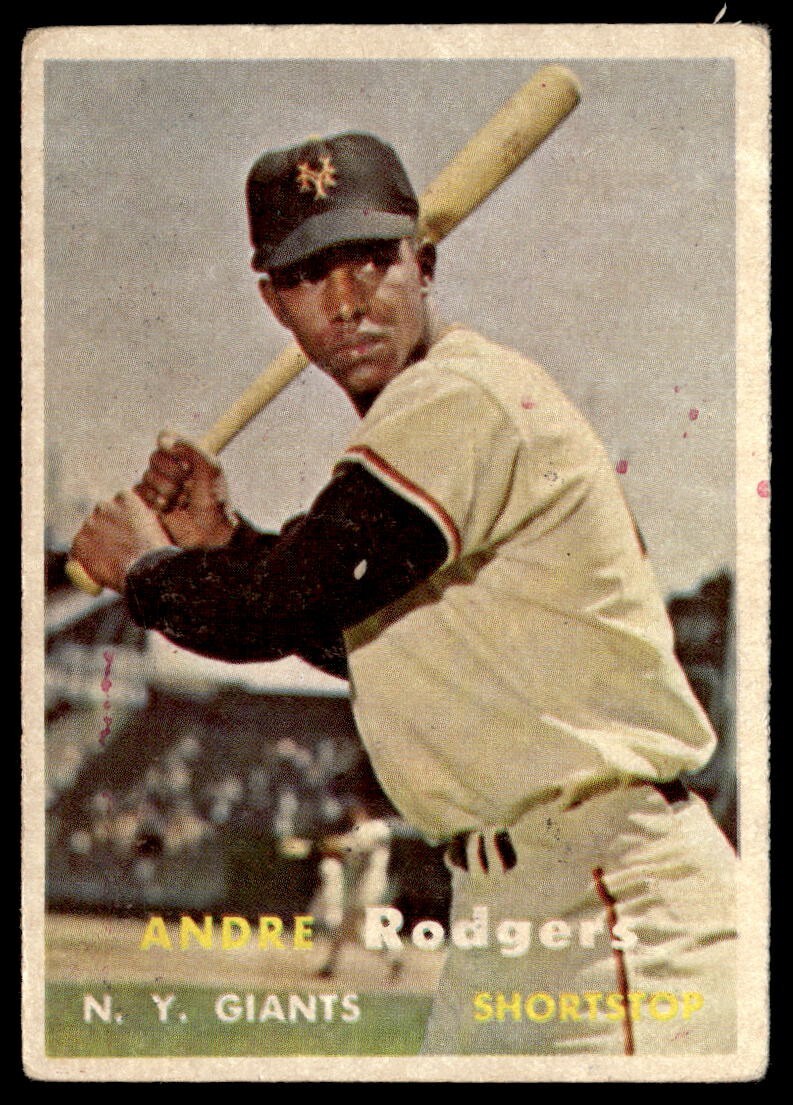 1957 Topps Baseball #377 Andre Rodgers New York Giants Rookie RC | eBay