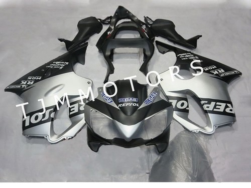 For CBR600 F4i 01-03 Silver Black Repsol ABS Injection Mold Bodywork ...