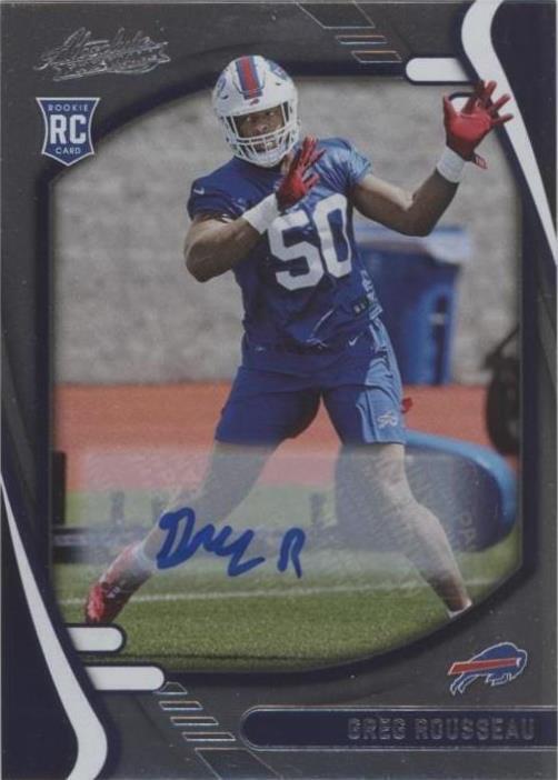 2021 Panini Absolute - Rookies Greg Rousseau #149 Signatures (AU, RC ...