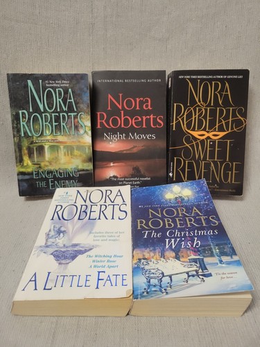 Nora Roberts 5 Book Lot - Sweet Revenge, Night Moves, A Little Fate ...