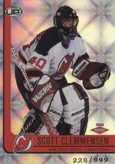 2001-02 Pacific Heads Up - Rookie Scott Clemmensen #111 /999 (RC) for ...