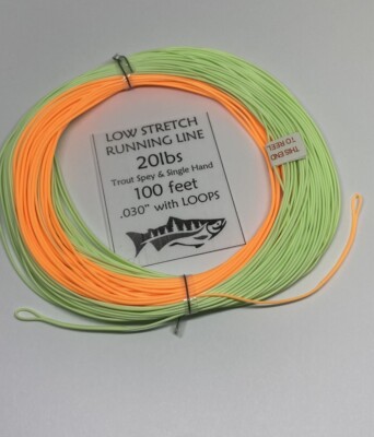 fly fishing running line 20lb or 30lb (with Loops) | eBay