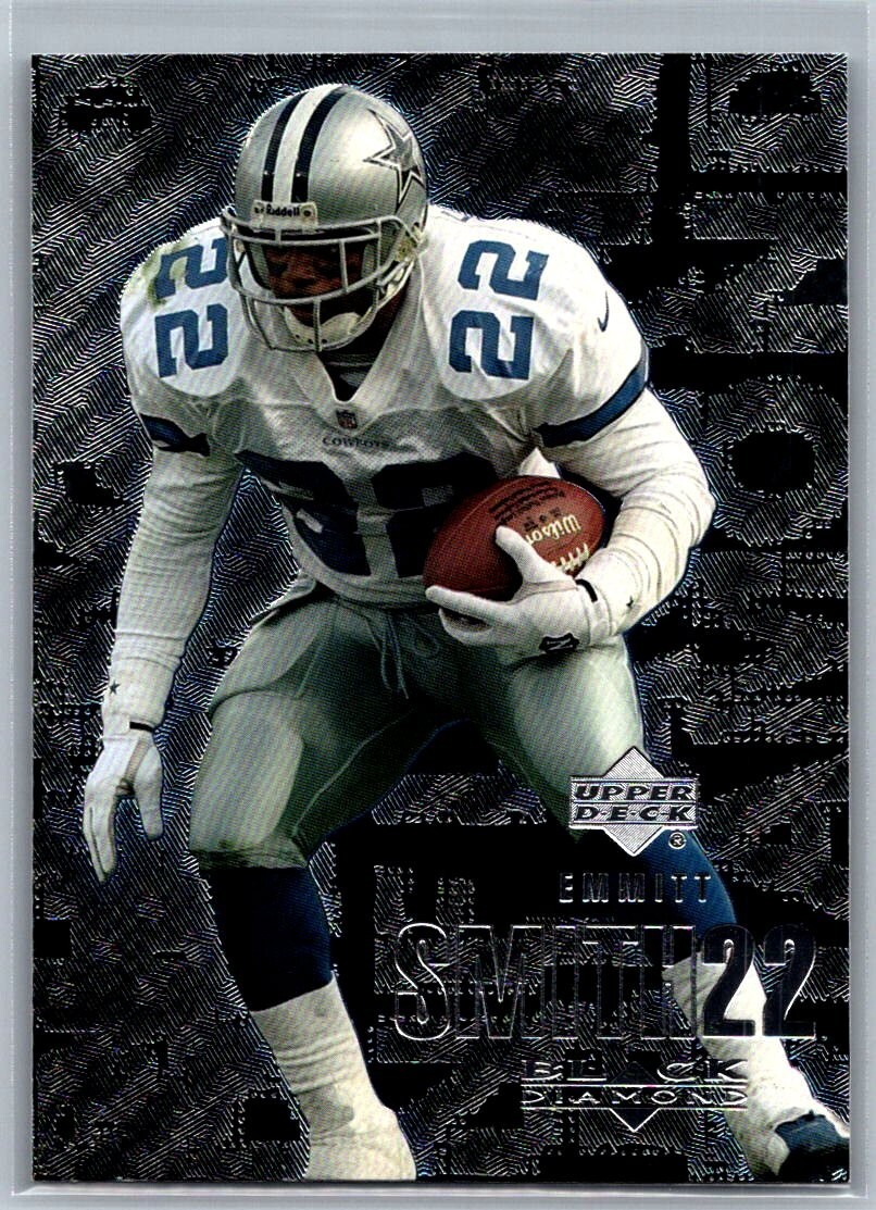 EMMITT SMITH 2000 Upper Deck Black Diamond Football Card #31 Dallas ...