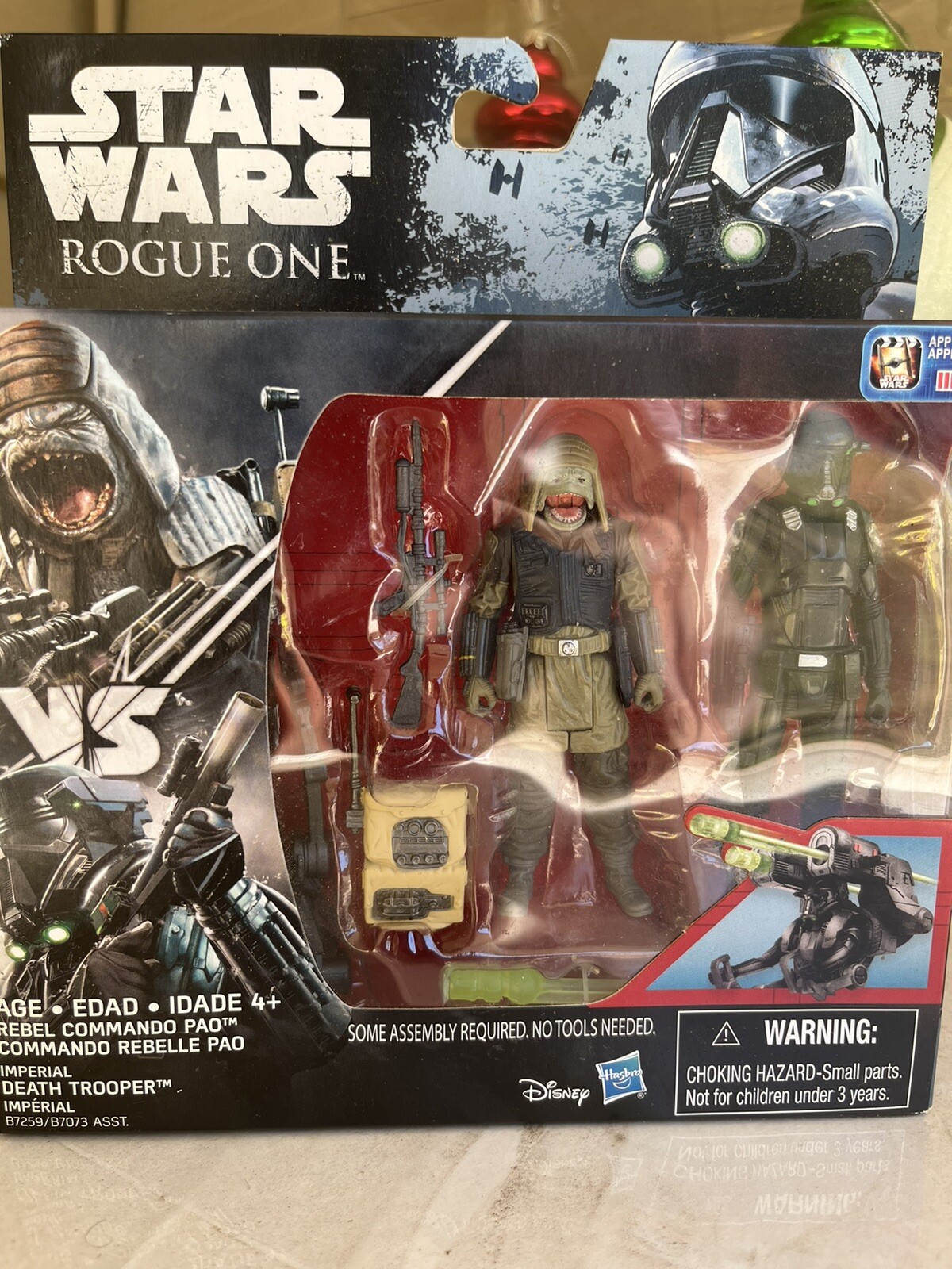 Star Wars Rogue One: Rebel Commando Pao & Imperial Death Trooper Figure ...