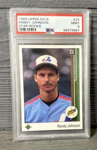 1989 Upper Deck Randy Johnson Star Rookie RC #25 PSA 9 MINT Expos HOF ...