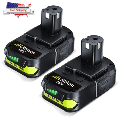 2PACK 3.6AH for Ryobi P102 18V Lithium-ION Battery One P104 P107 P108 ...