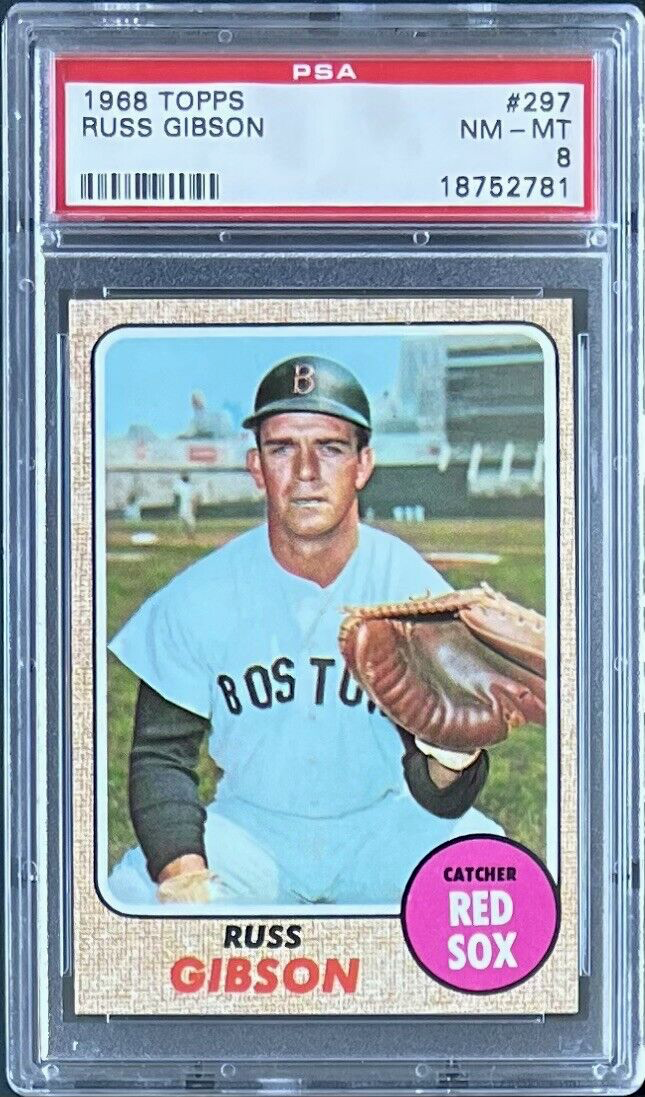 1968 TOPPS #297 RUSS GIBSON PSA 8 NM-MT RED SOX | eBay
