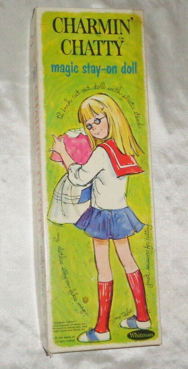 1964 Mattel Charmin Chatty Magic Stay On Doll Whitman Paper Doll Set ...