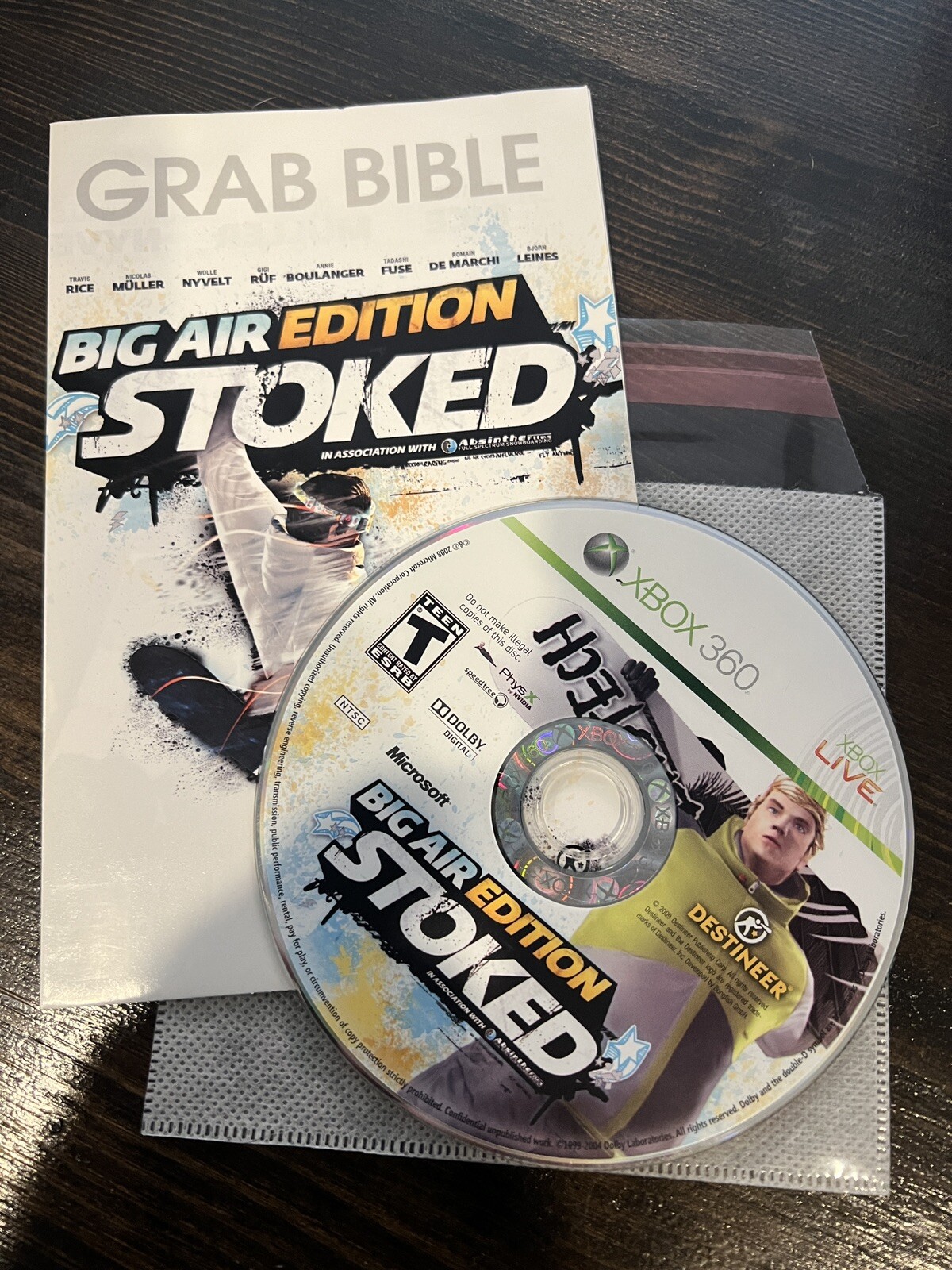 Stoked - Big Air Edition (Xbox 360, 2009) GAME DISC & MANUAL - TESTED ...