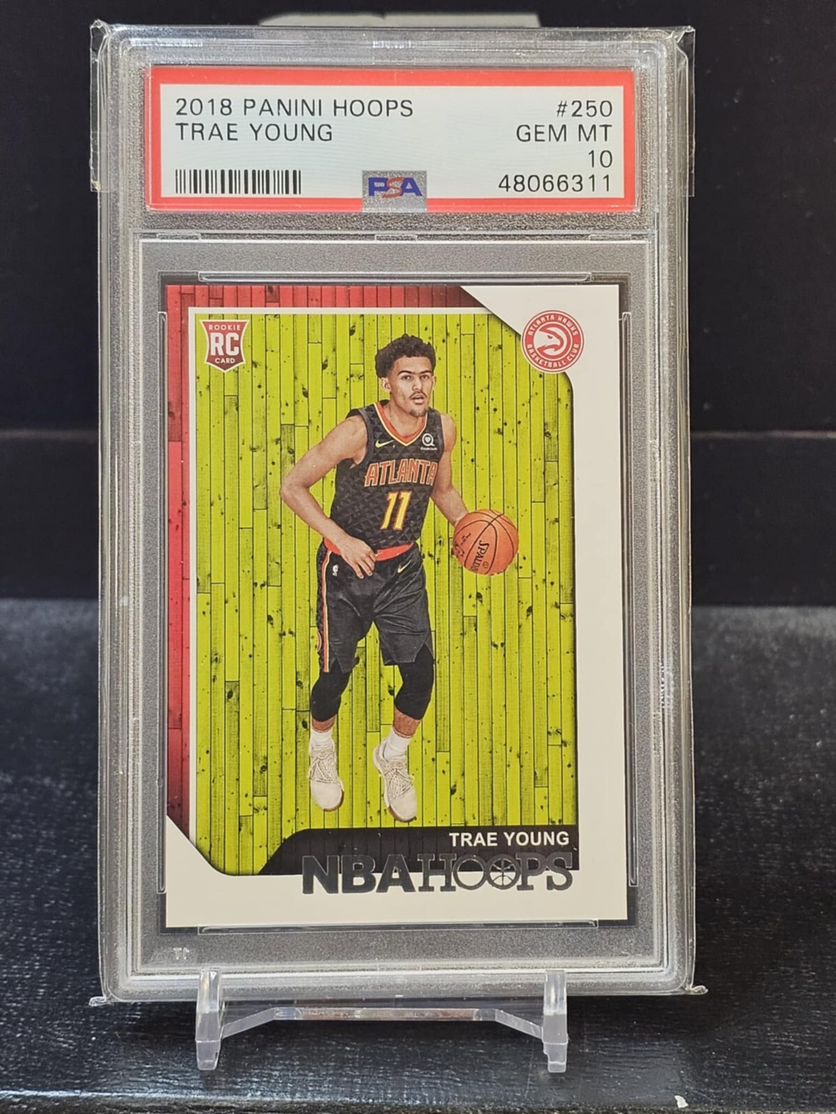 2018 19 PANINI NBA HOOPS TRAE YOUNG ROOKIE CARD RC #250 PSA 10 GEM MINT ...