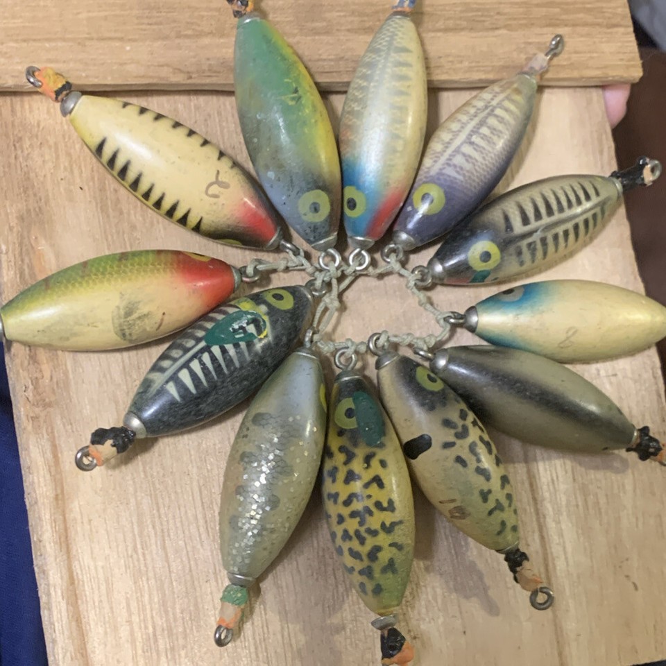 12 Ol’ Ben’s Cry Baby Wood Lures Color Samples From Sam Griffin ...