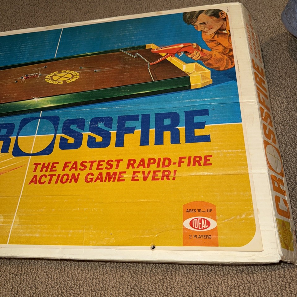 Vintage 1971 Ideal Toys Corp Crossfire Game Rapid Fire Action Game | eBay