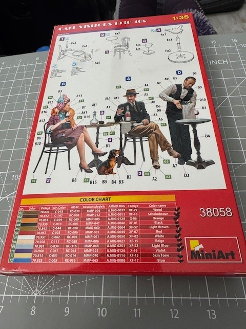 Miniart 1/35 Scale Cafe Visitors & French Civilians Model Kits #38058 ...