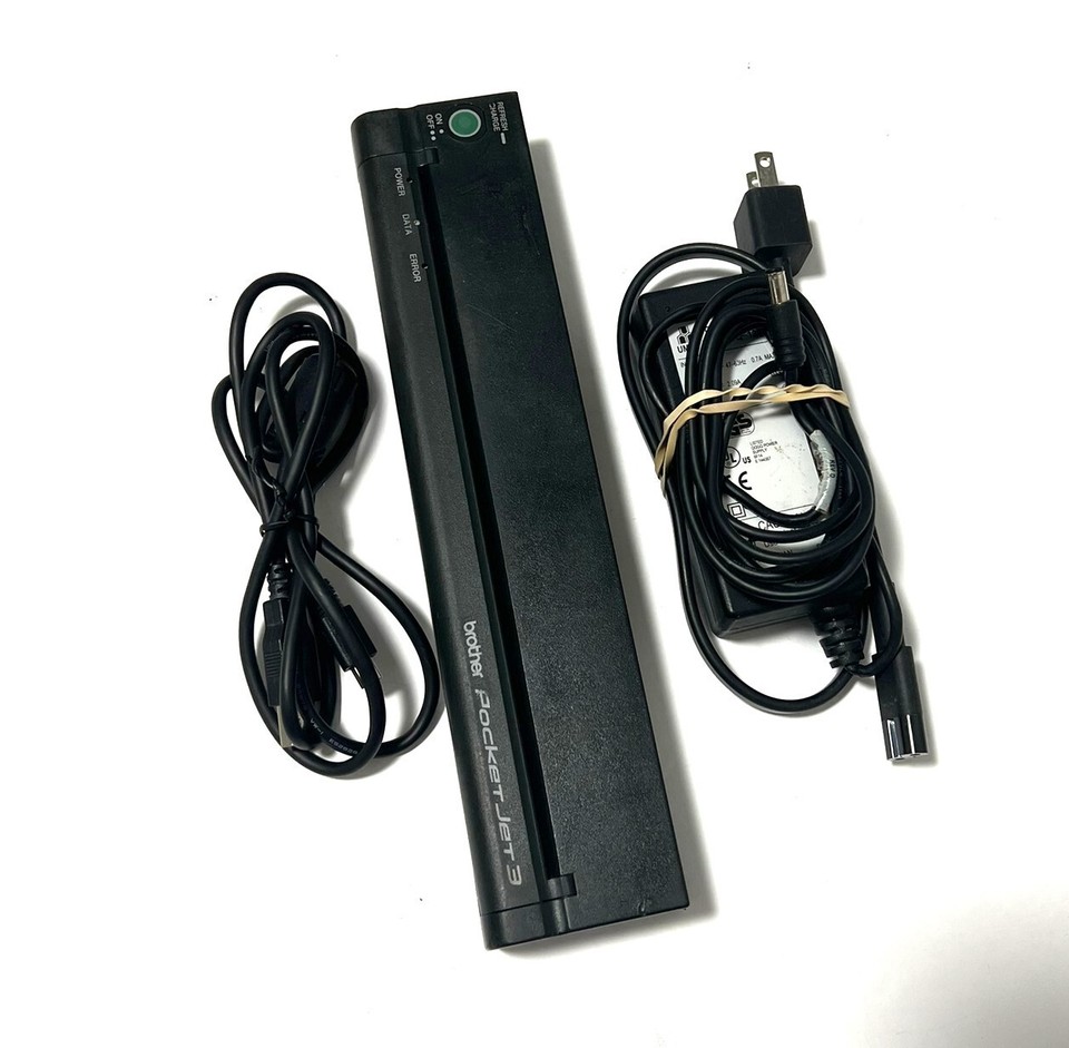 Brother POCKETJET 3 PJ-522 Portable Mobile Thermal Printer No battery ...