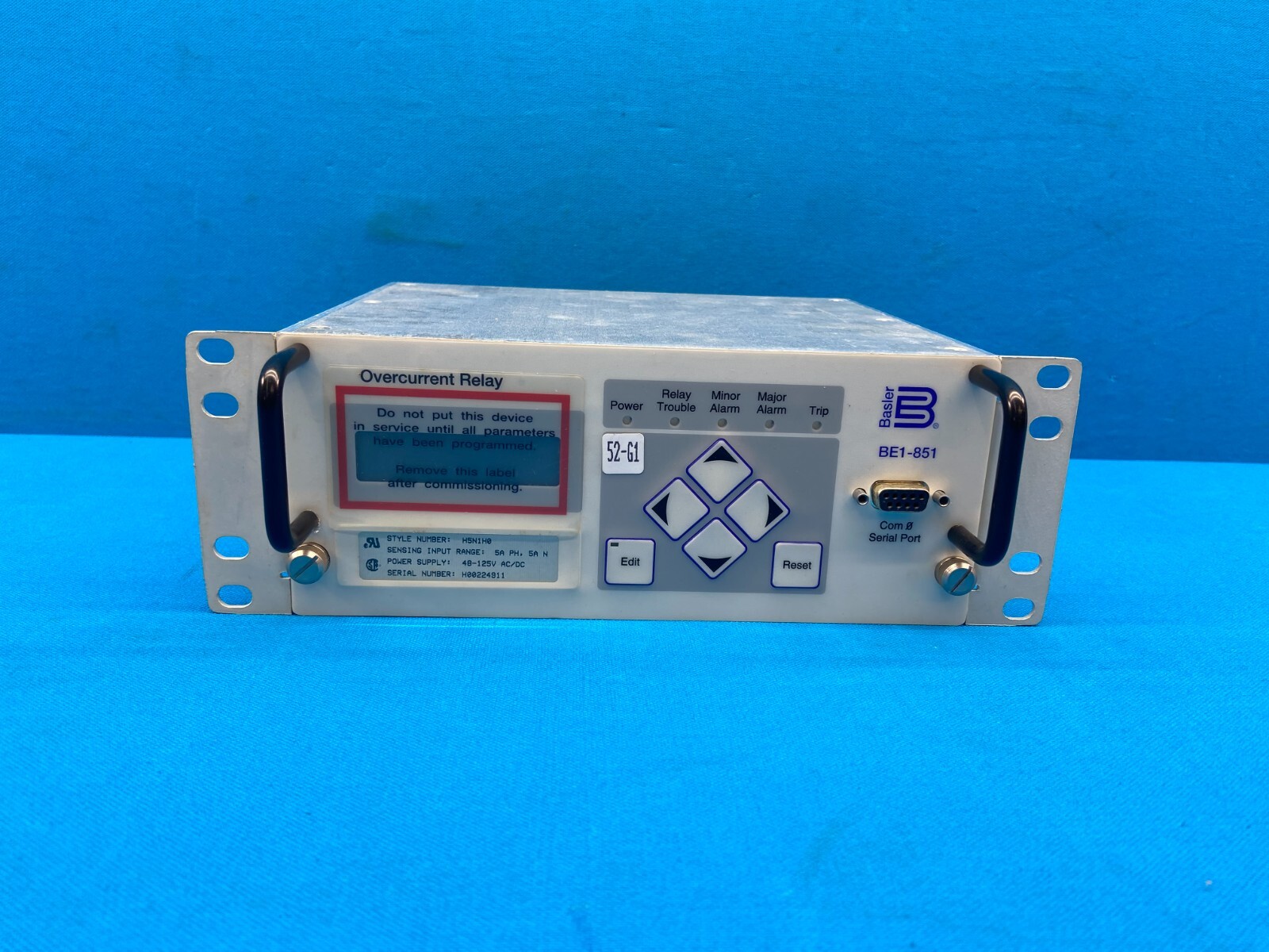 Basler Electric BE1-851 Overcurrent Protection System Relay | eBay