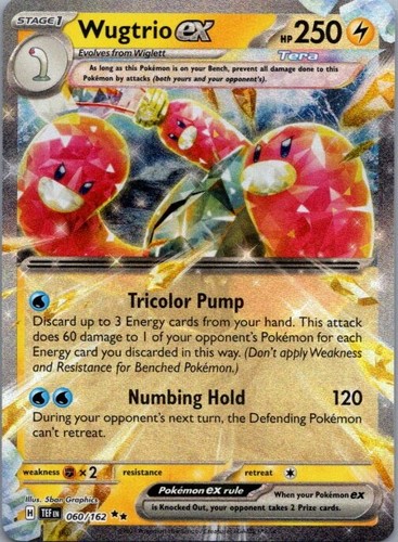 Wugtrio 060/162 Pokemon EX Card TCG Cards Collecting | eBay