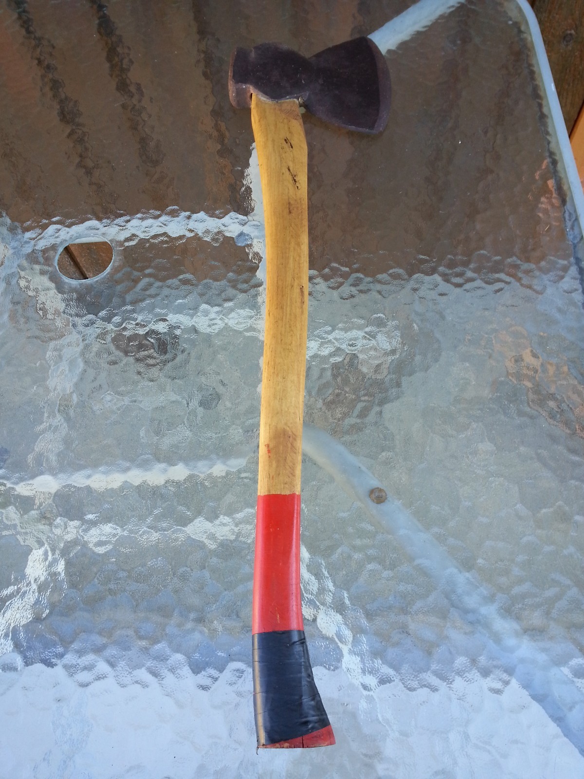 ANTIQUE Hewing Tool AXE 25" Long Wooden Handle Great Condition | eBay