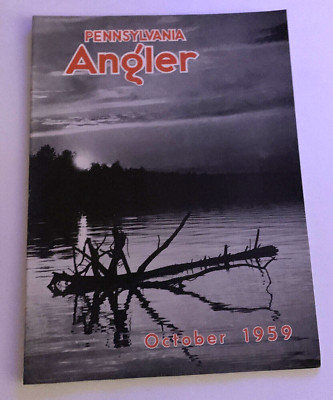 VINTAGE Pennsylvania Angler Magazine Oct 1959 Illustrated Fishing Cover ...