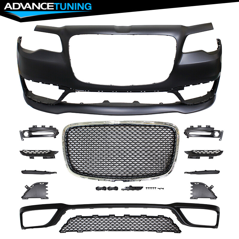 Fits 15-22 Chrysler 300 S Model Front Bumper Conversion w/ Grille No ...