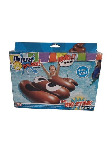 Aqua Splash 4 Feet Tall The Big Stink 48" Inflatable Float Poop Emoji 💩 ...