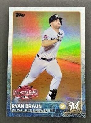 2015 Topps Update - Ryan Braun #US247 Milwaukee Brewers - Rainbow Foil ...