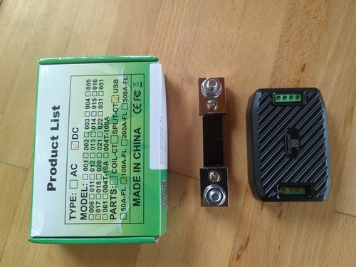 DC 0-300v 0-300a battery monitor 100a shunt with TASMOTA MQTT HOME ...