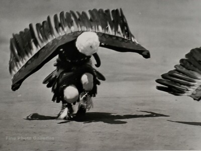 1928/72 Vintage ANSEL ADAMS American Indian Eagle Dance Costume Photo ...