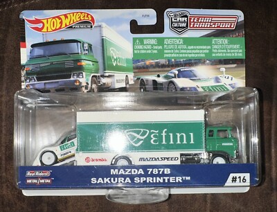 2020 Hot Wheels Team Transport #16 Mazda 787B with Efini Sakura ...
