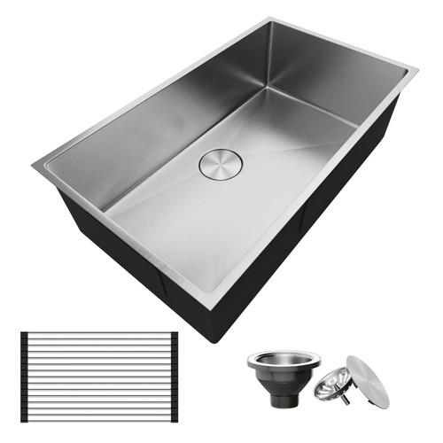 Gaomasck 30 Inch Undermount Kitchen Sink,30*16.5 Inch Single Bowl ...