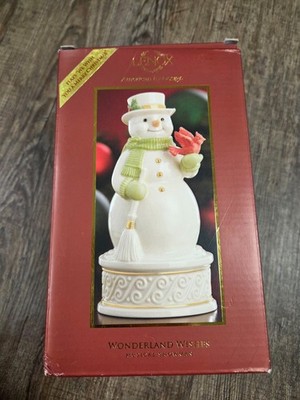Lenox Snowman Musical: We Wish You a Merry Christmas w/ Red Cardinal ...