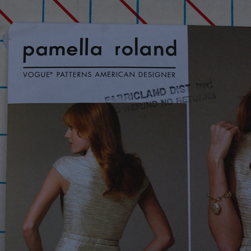 Vogue Sewing Pattern Pamella Roland V1233 14 16 18 20 Fitted Dress Belt ...