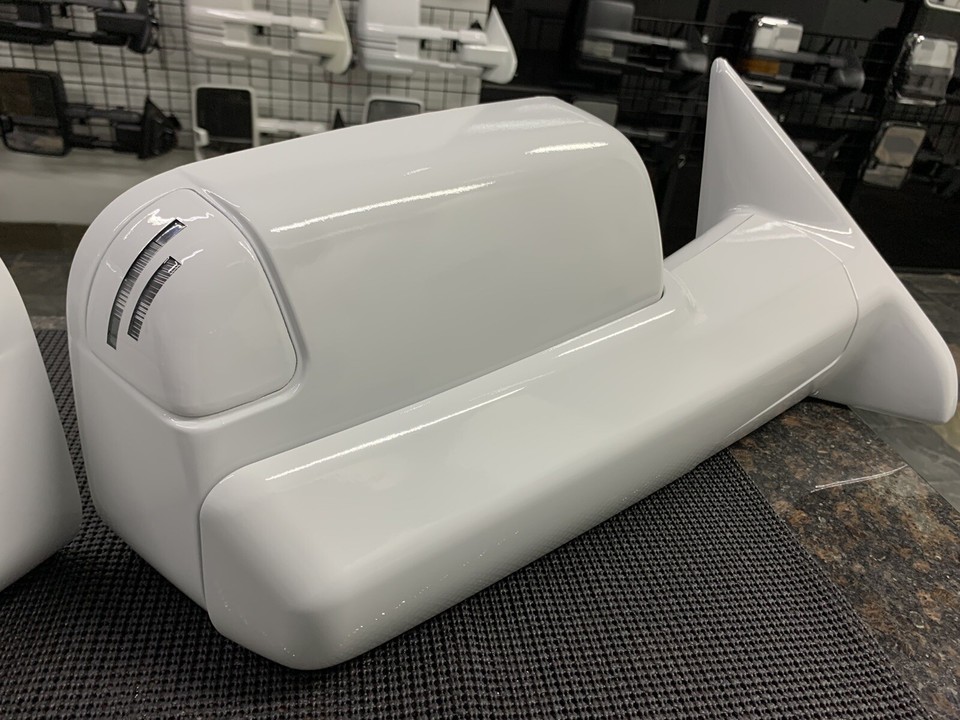 2009-2018 Dodge Ram all WHITE Tow Mirrors - Color Code PW7 | eBay