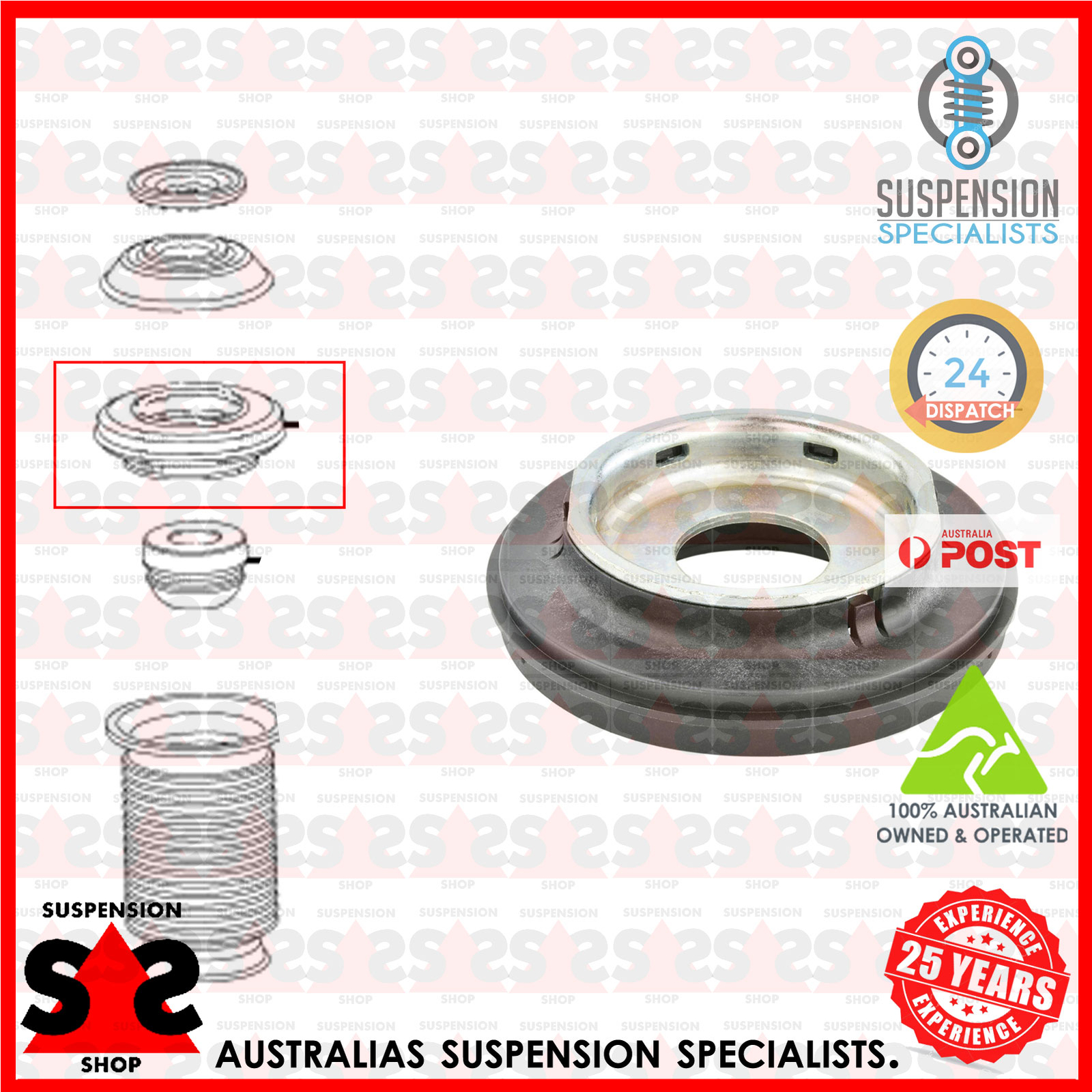 Front Axle Rolling Bearing, Suspension Strut Support Mount Suit OPEL ...