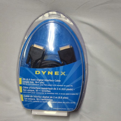 Dynex 2M (6.6 feet) Digital Interface Cable DVI to DVI Connection Still ...