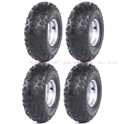 4 Set 145/70-6 Wheel Rim Tire for GoKart ATV Quad Sunl Taotao Four ...