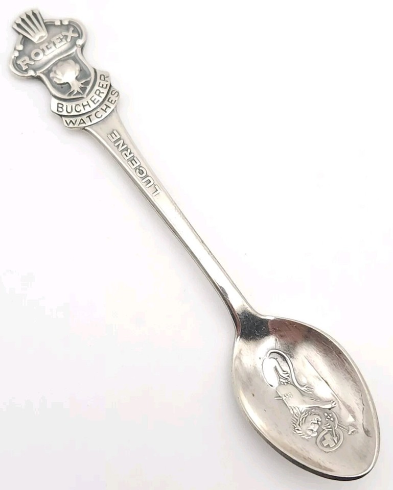 Vintage Rolex Bucherer Watches Lucerne Souvenir Spoon B 100 12 in ...