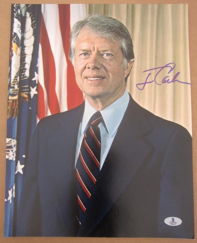 President Jimmy Carter signed 11x14 Photo Beckett BAS autographed | eBay