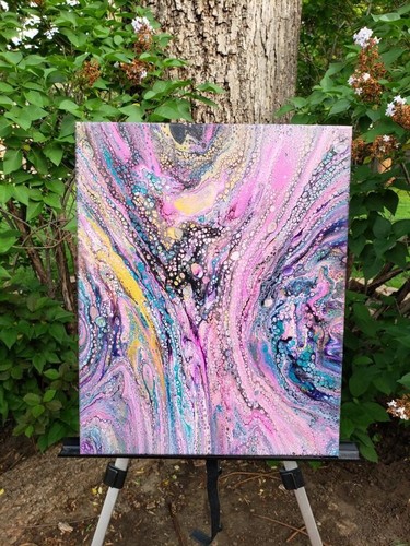 UNICORN FART - Original Acrylic Abstract Painting on Stretched Canvas ...