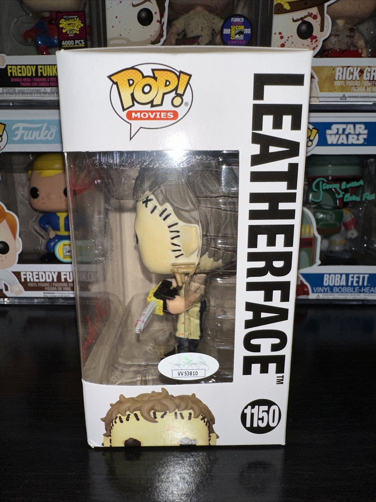 Funko Pop Texas Chainsaw Massacre #1150 Leatherface Signed R.A ...
