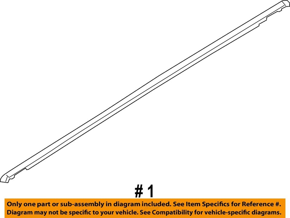 FORD OEM 11-19 Fiesta Rear Door Exterior Trim-Belt Molding AE8Z5425596A ...