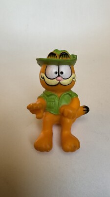 Vintage Garfield w/Green Shirt and Hat PVC Toy Figure 1978-1981 | eBay