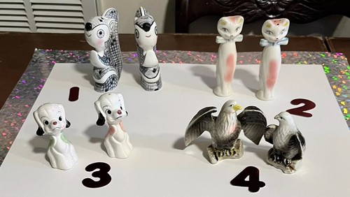 Vintage Salt & Pepper Shakers Animals All 4 Sets For One Price | eBay