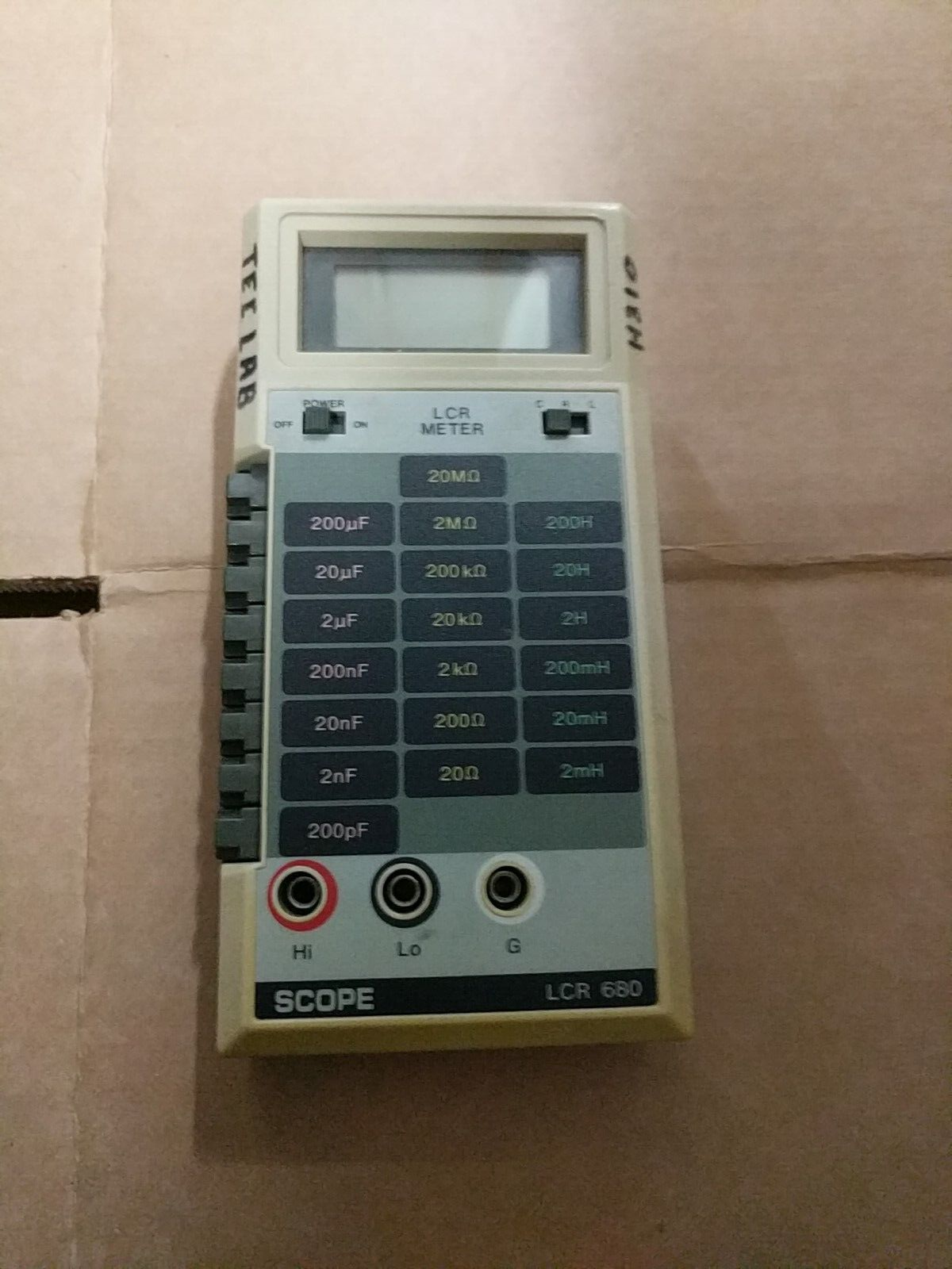 SCOPE LCR Meter MODEL LCR 680 31/2 DIGITS, BASIC ACCURACY 1.0% | eBay