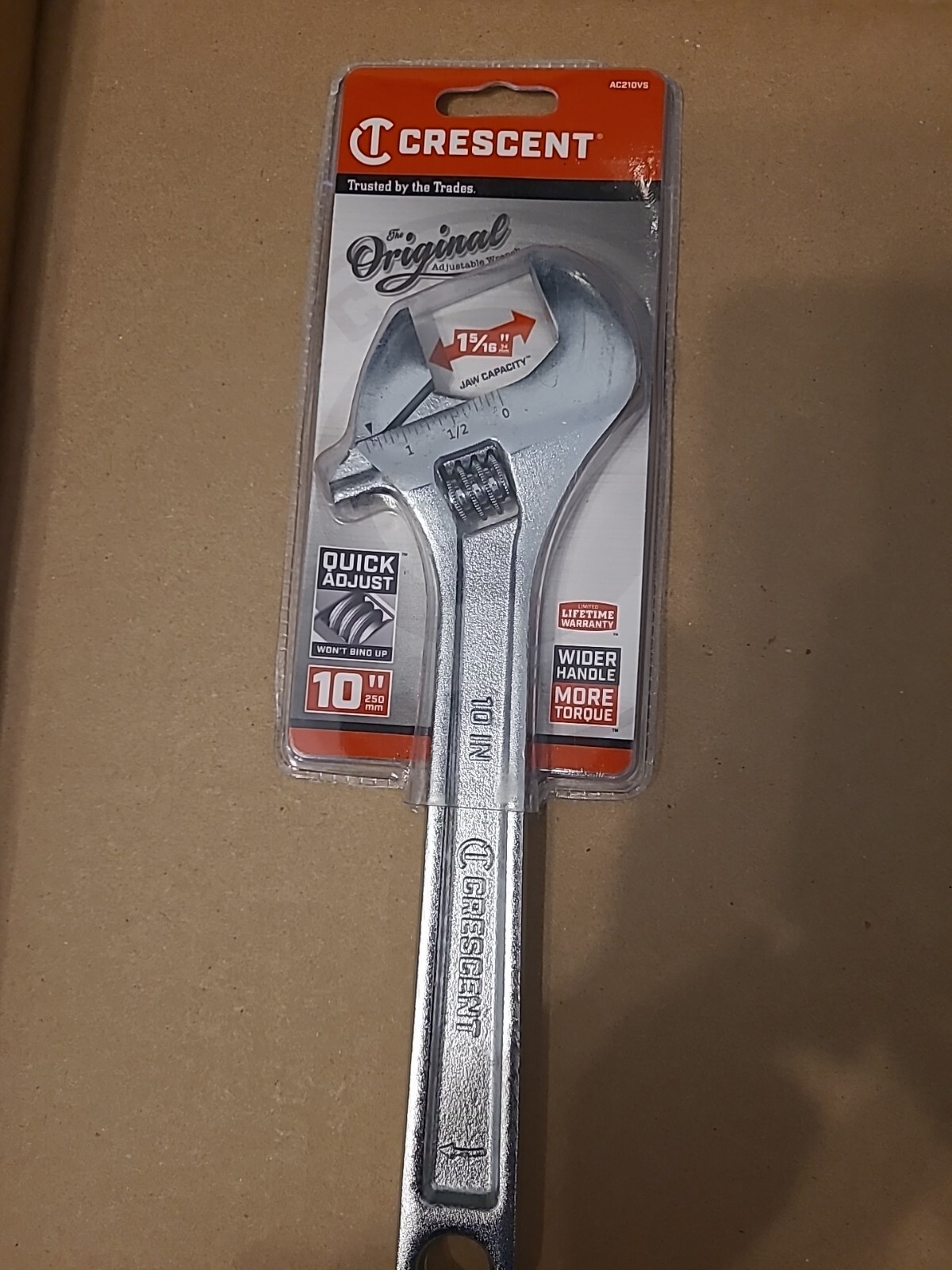 NEW Crescent 10 In. Adjustable Wrench AC210VS Crescent AC210VS Quick ...