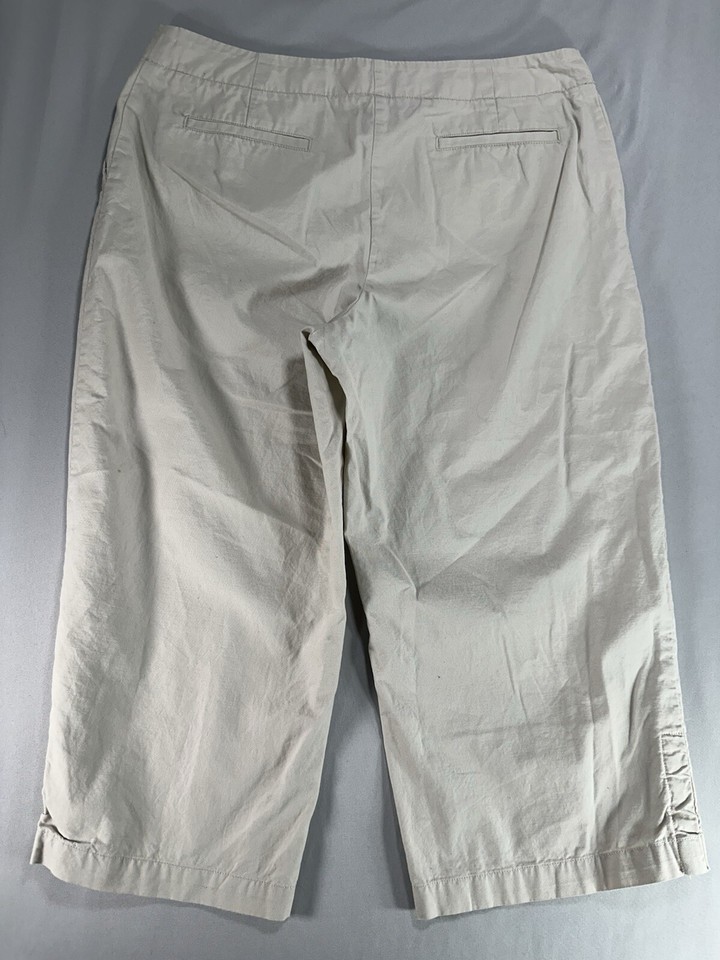 Women’s Talbots heritage tan capris size 12 P #736 | eBay